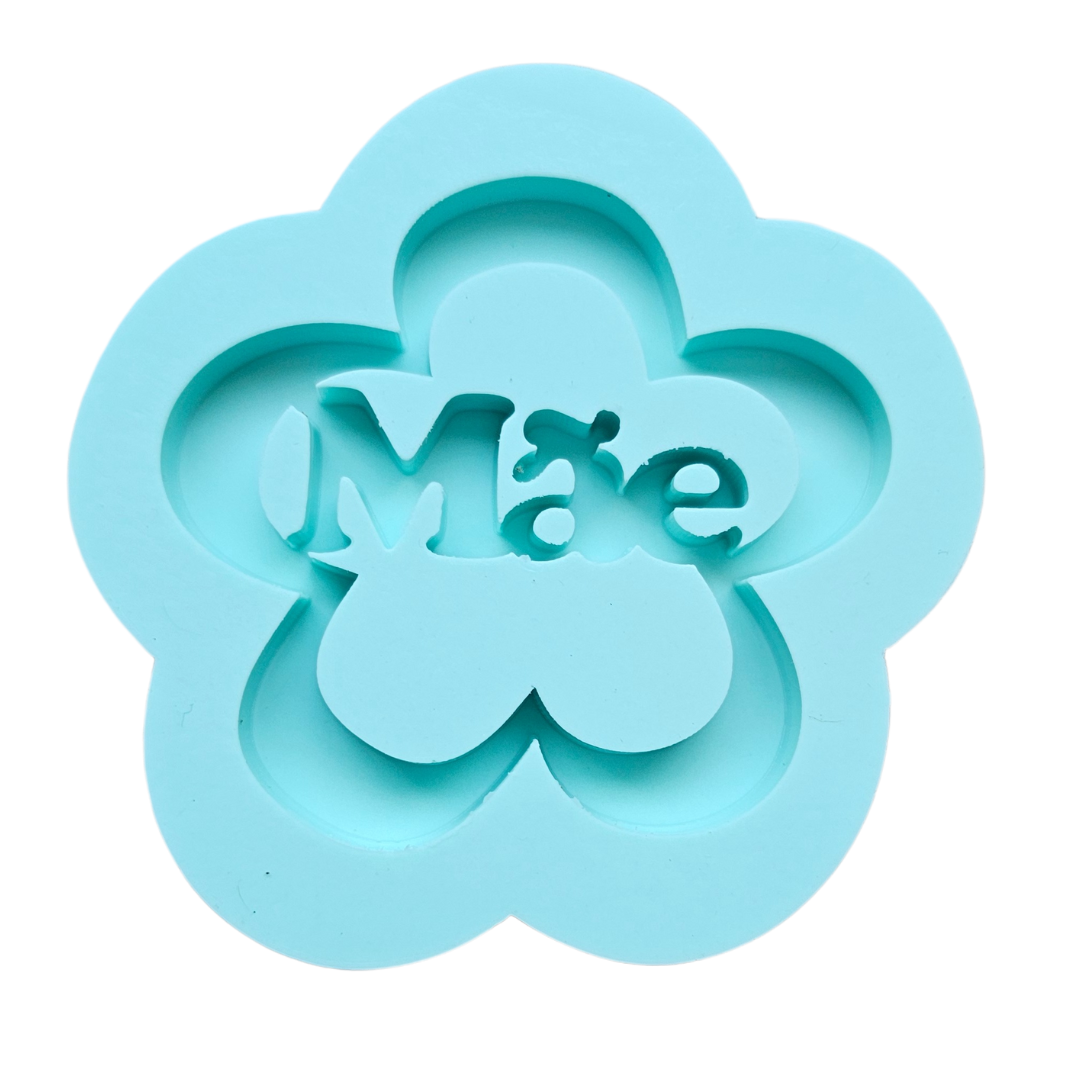 Molde de Silicone Para Resina Mãe na Flor - 1 Cavidade